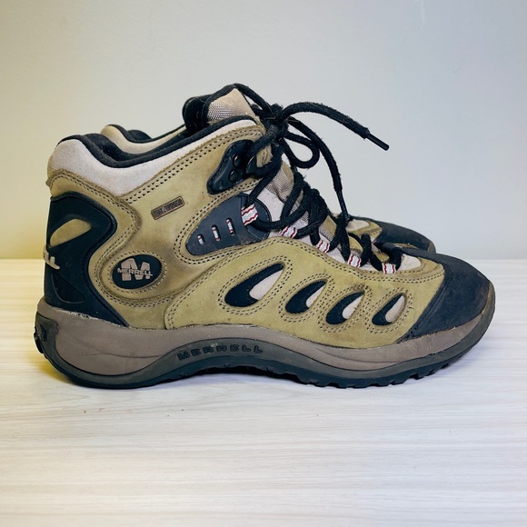 Merrell | Shoes | Merrell Mens Kangaroo Boa Hiking Shoes Beige Black ...